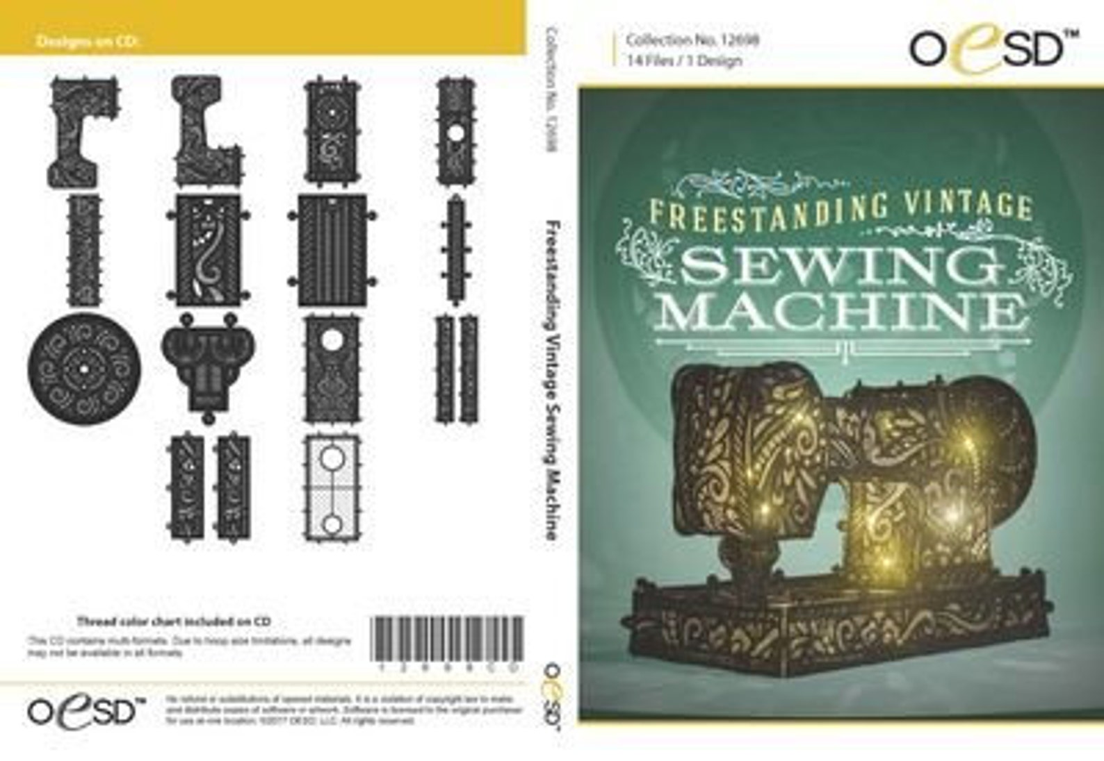 OESD Machine Embroidery Freestanding Vintage Sewing Machine | Etsy