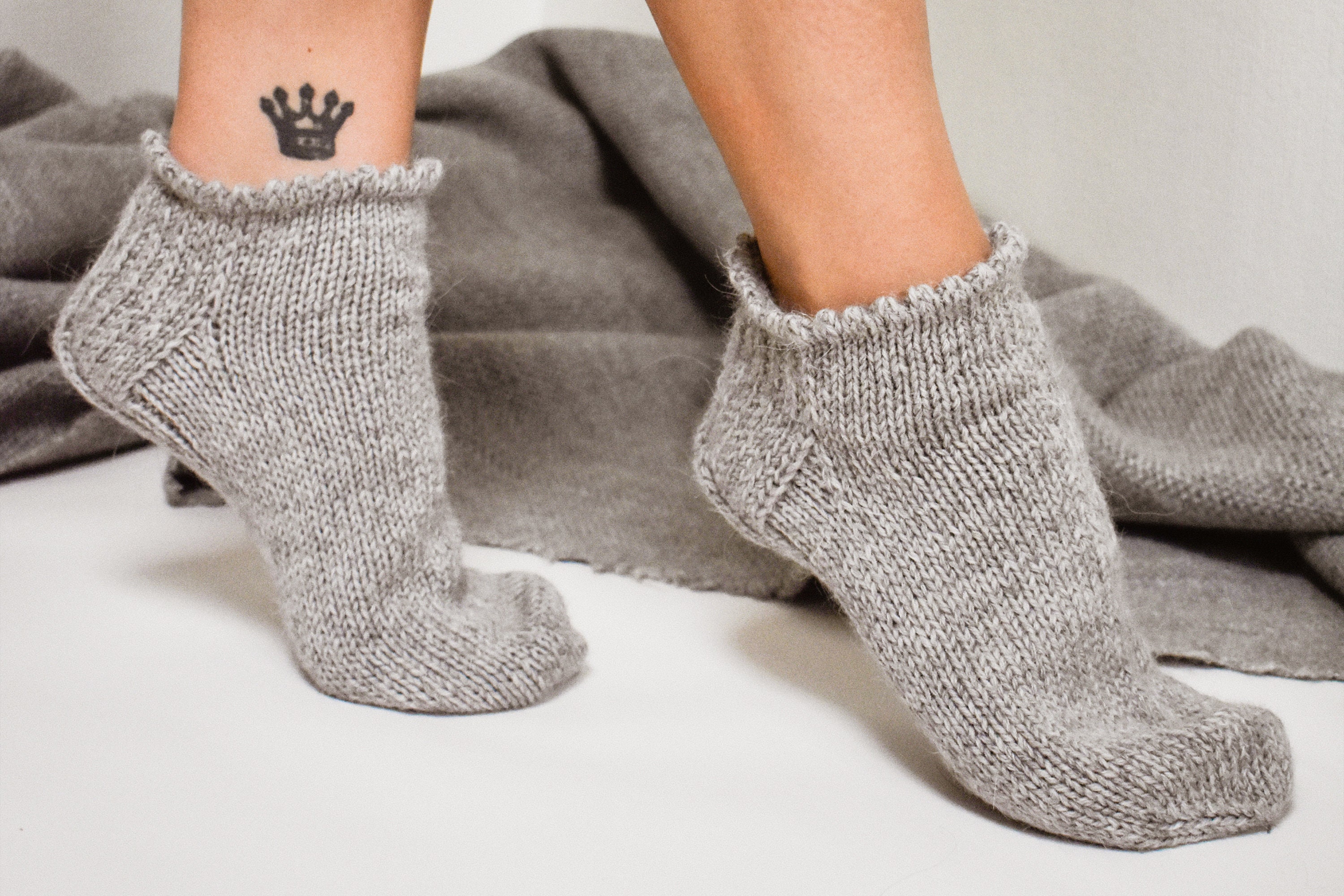 Slipper Socks Women's Bed Socks Wool House Socks Low - Etsy