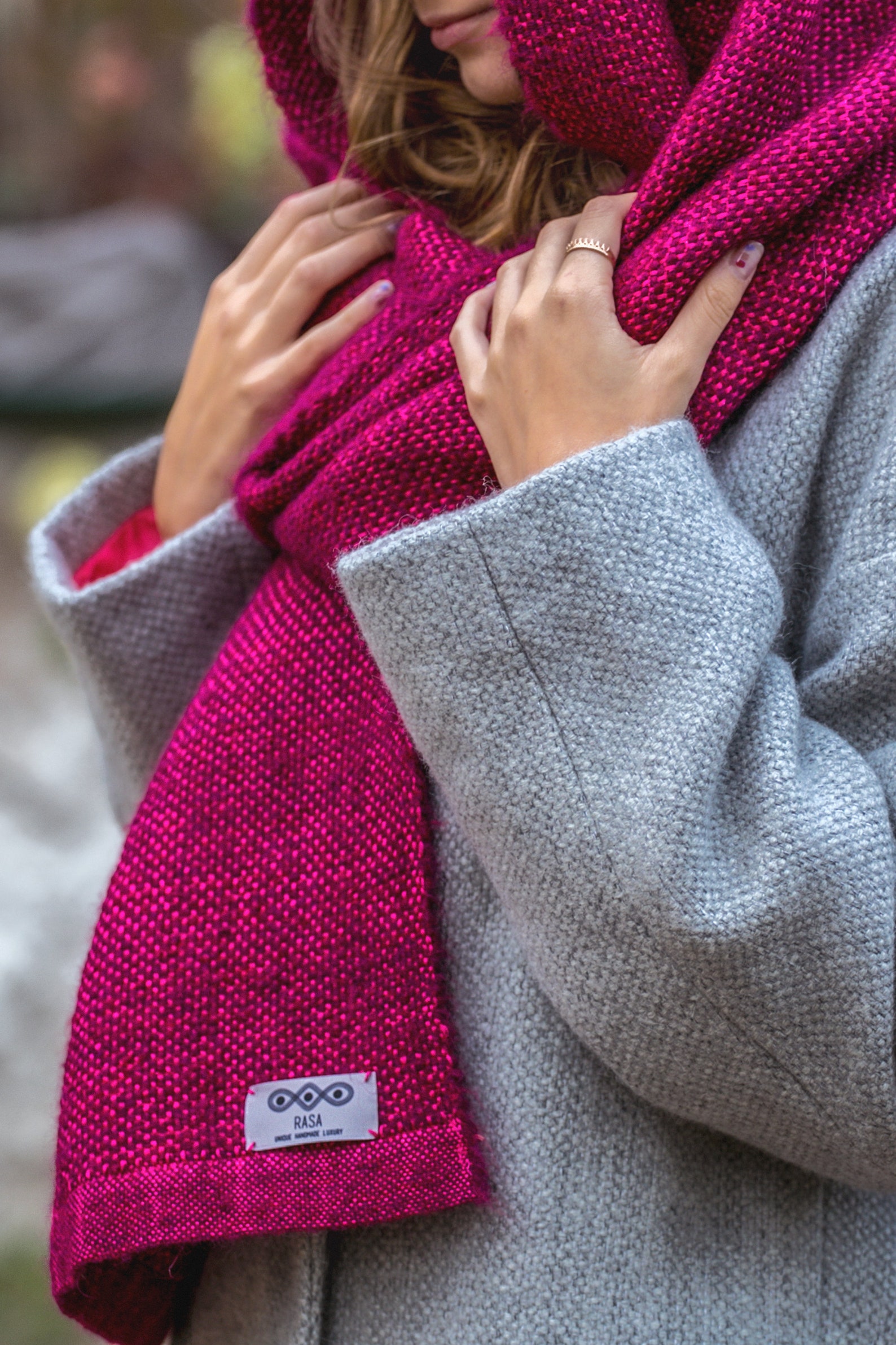 Fuchsia Pink Shawl Mohair Wool Shawl Silk Oversized Shawl | Etsy