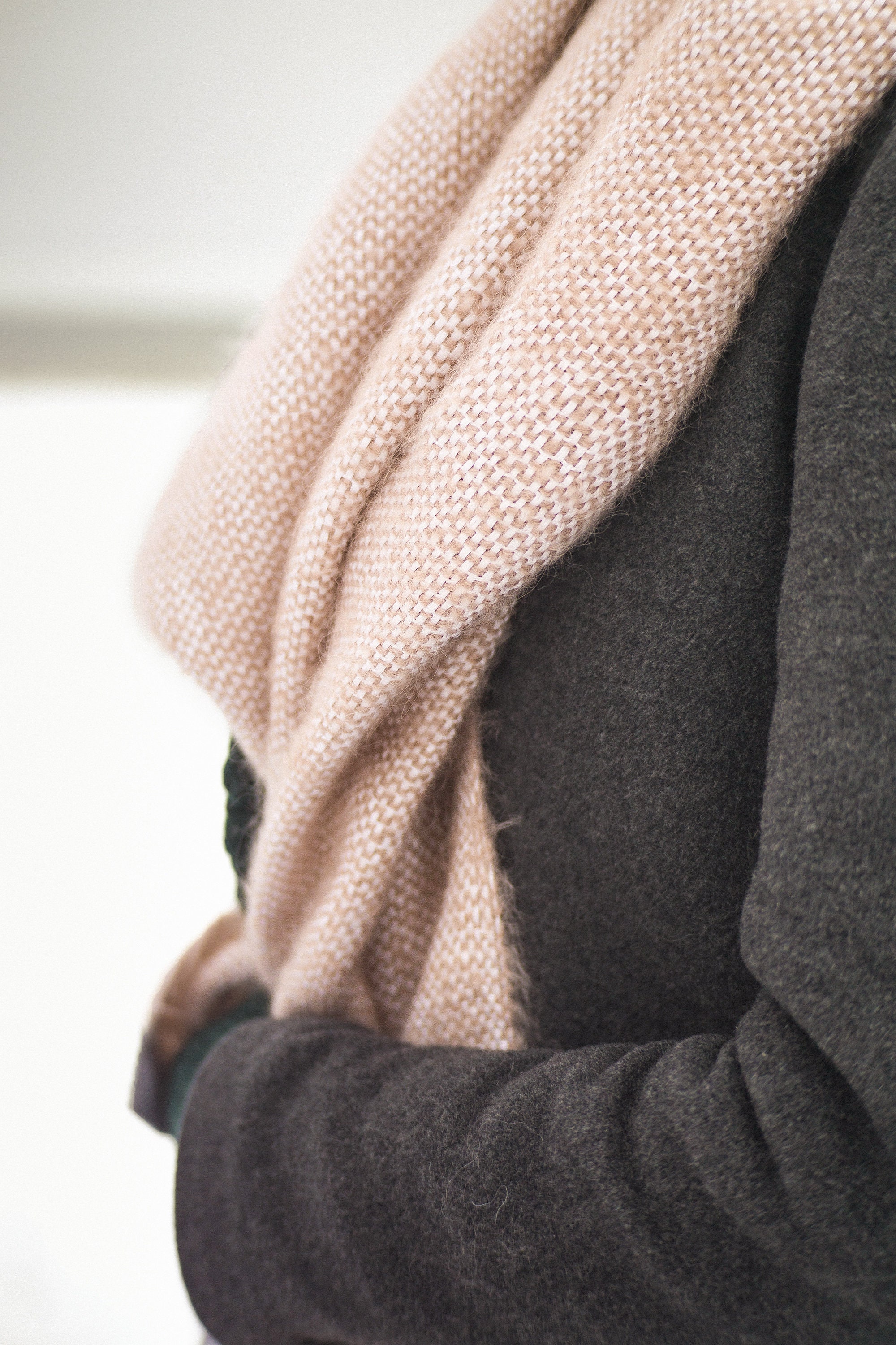 Women's Fall Shawl Oversized Silk Wrap Pink Alpaca - Etsy