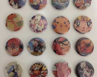 Anime button | Etsy