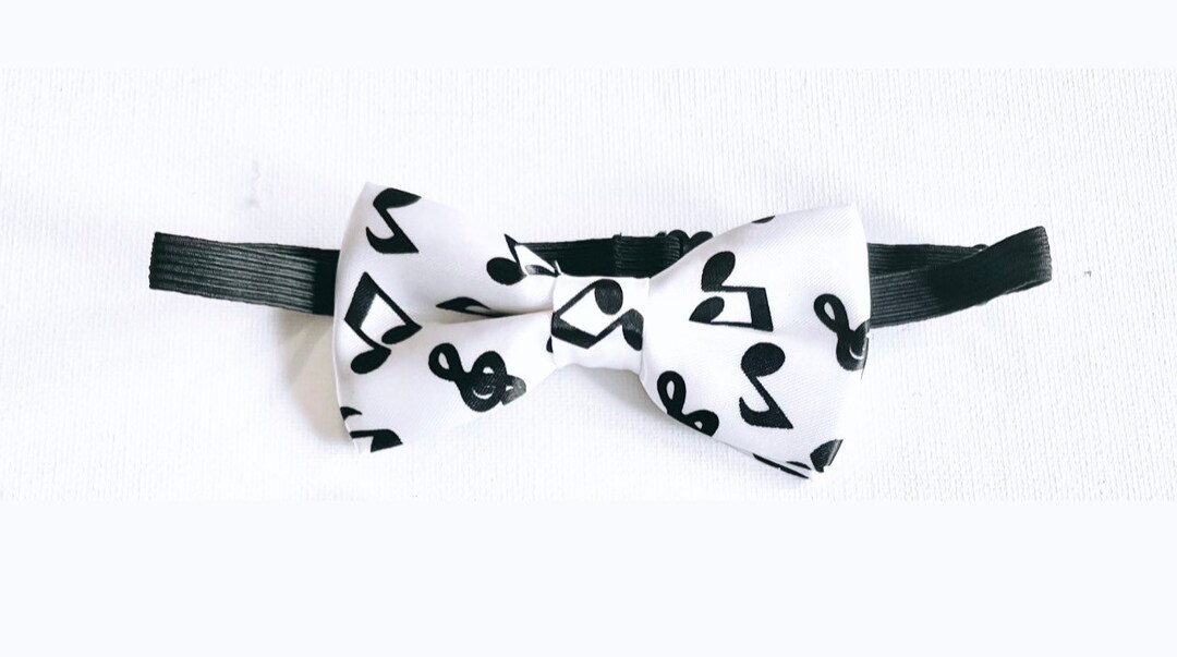 Music Lover Bow Tie | Music Notes | Adjustable | Childs Bow Tie - Etsy