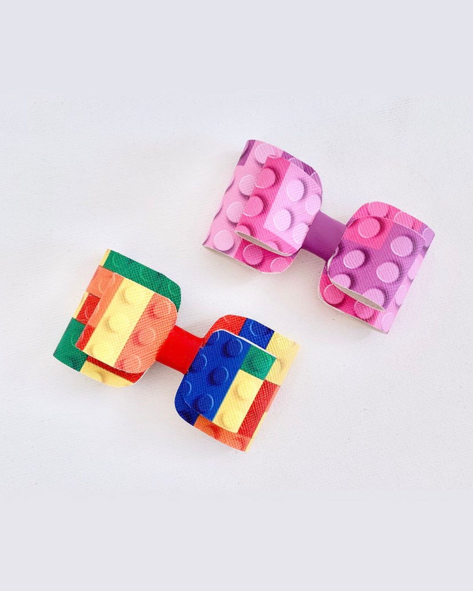 Building Blocks Bows Hair Bow Headband Primary Colours - Etsy UK