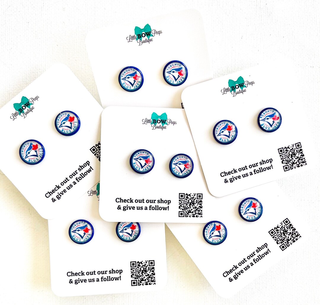 Blue Jays Stud Earrings | Baseball Studs | Baseball Earrings | Baseball ...