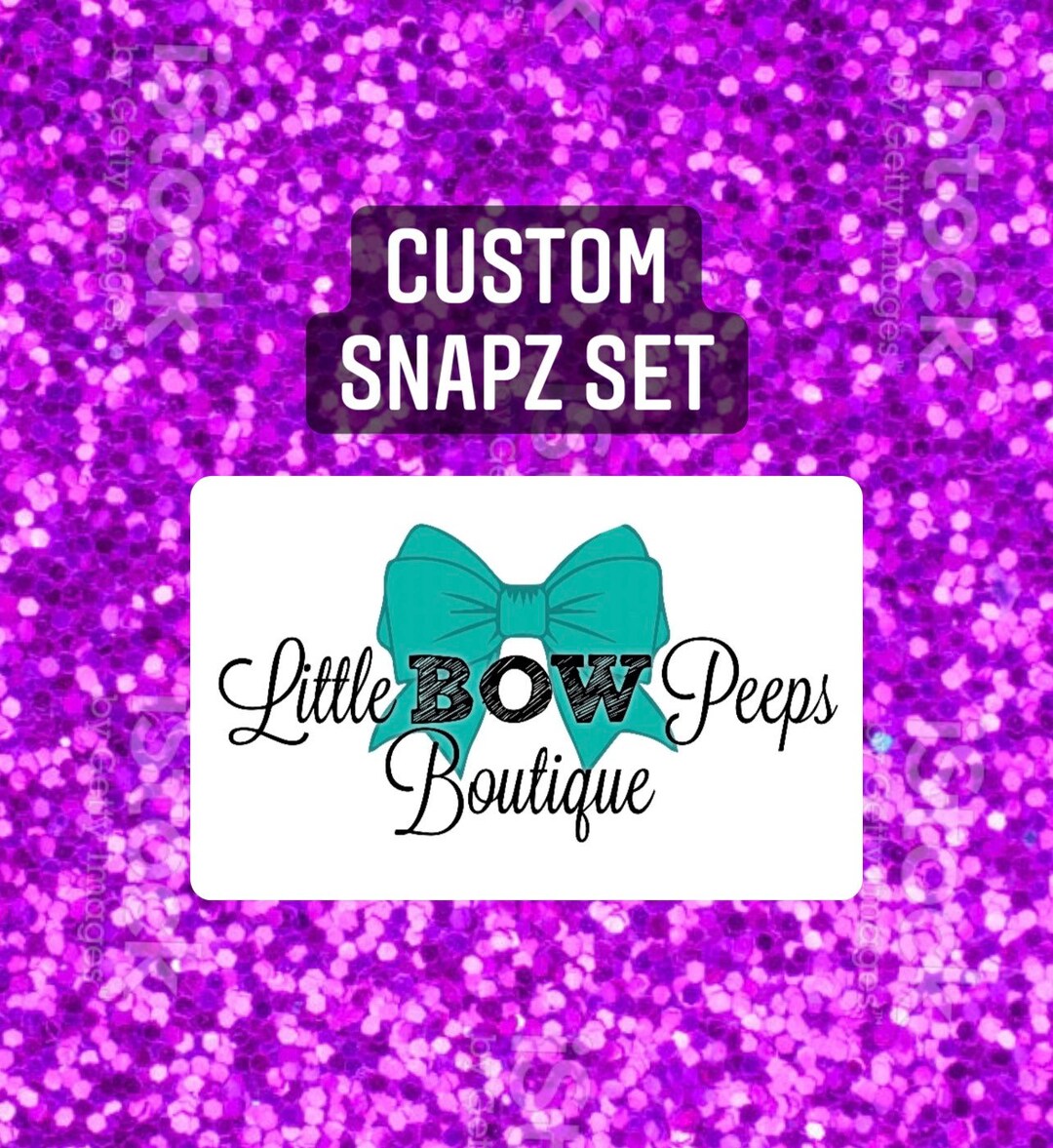 Custom SNAPZ Set | Snap Clip Set | Snap Hair Clips - Etsy