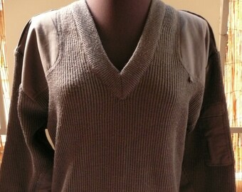 Army V Neck Sweater - Etsy