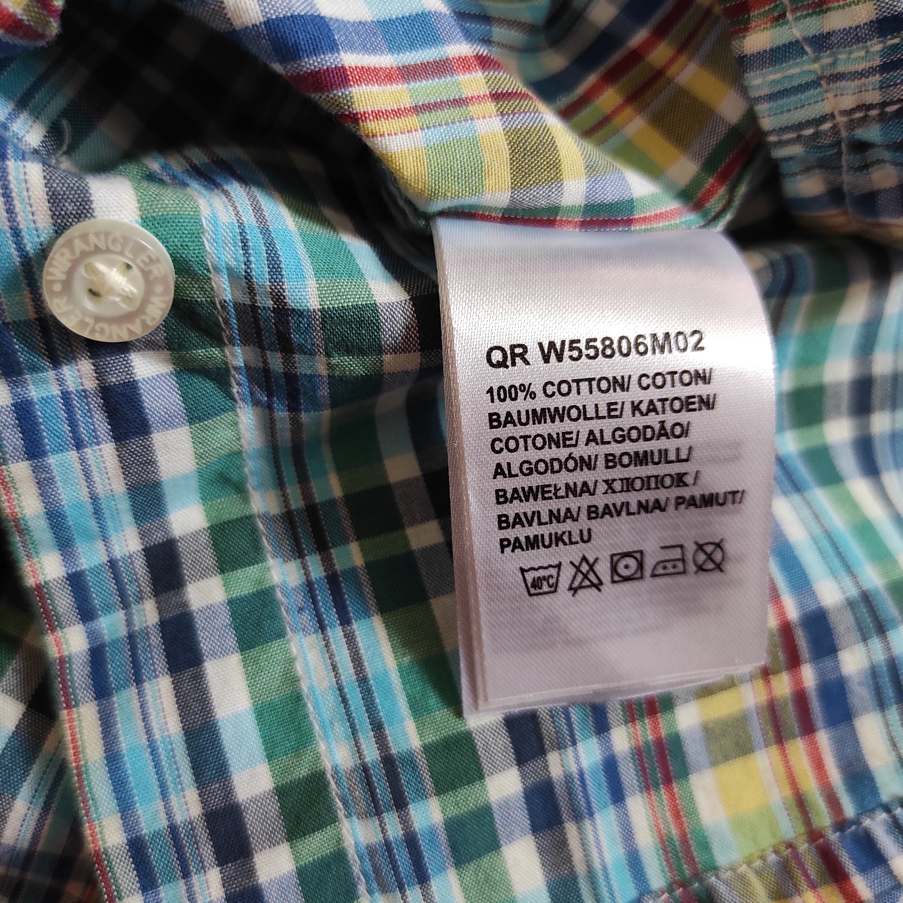 WRANGLER Men's Western Rainbow Check Shirt/fashion Cowboy - Etsy