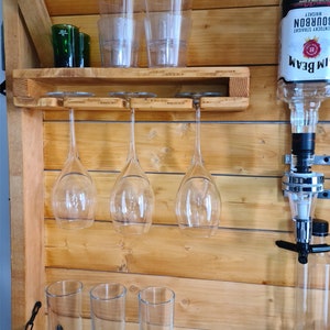 ARWEN Optic Drop Down Wall Bar Wooden Wall Mounted - Etsy