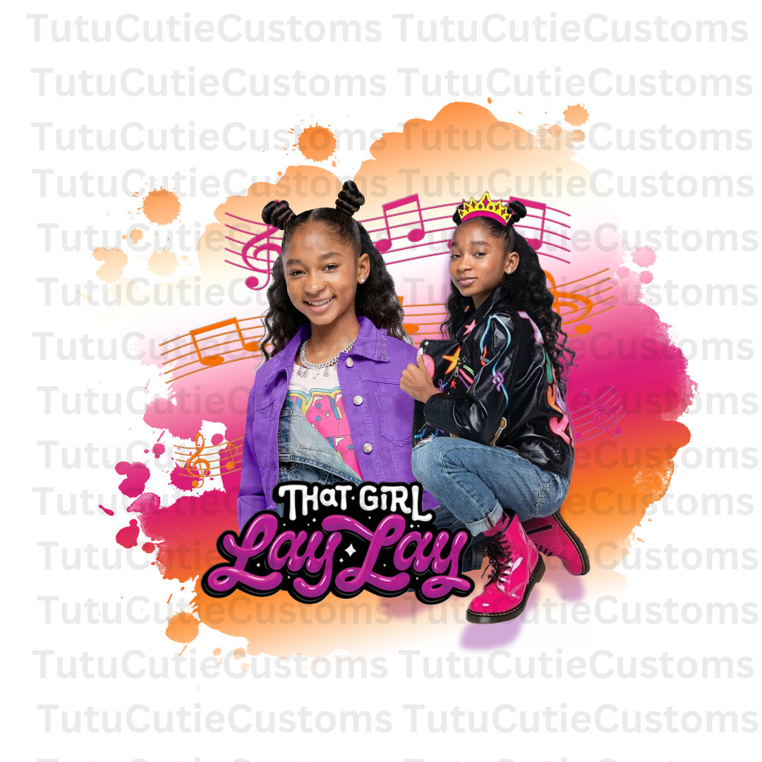 That Girl Lay Lay PNG (orange Design) - Etsy