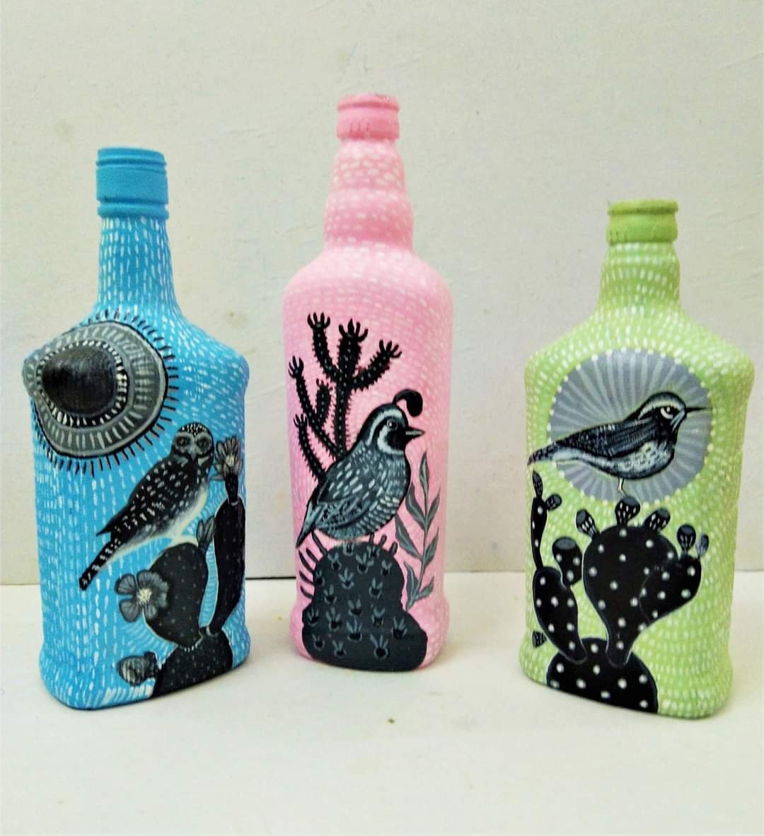 Pastel Bottle Art - Etsy