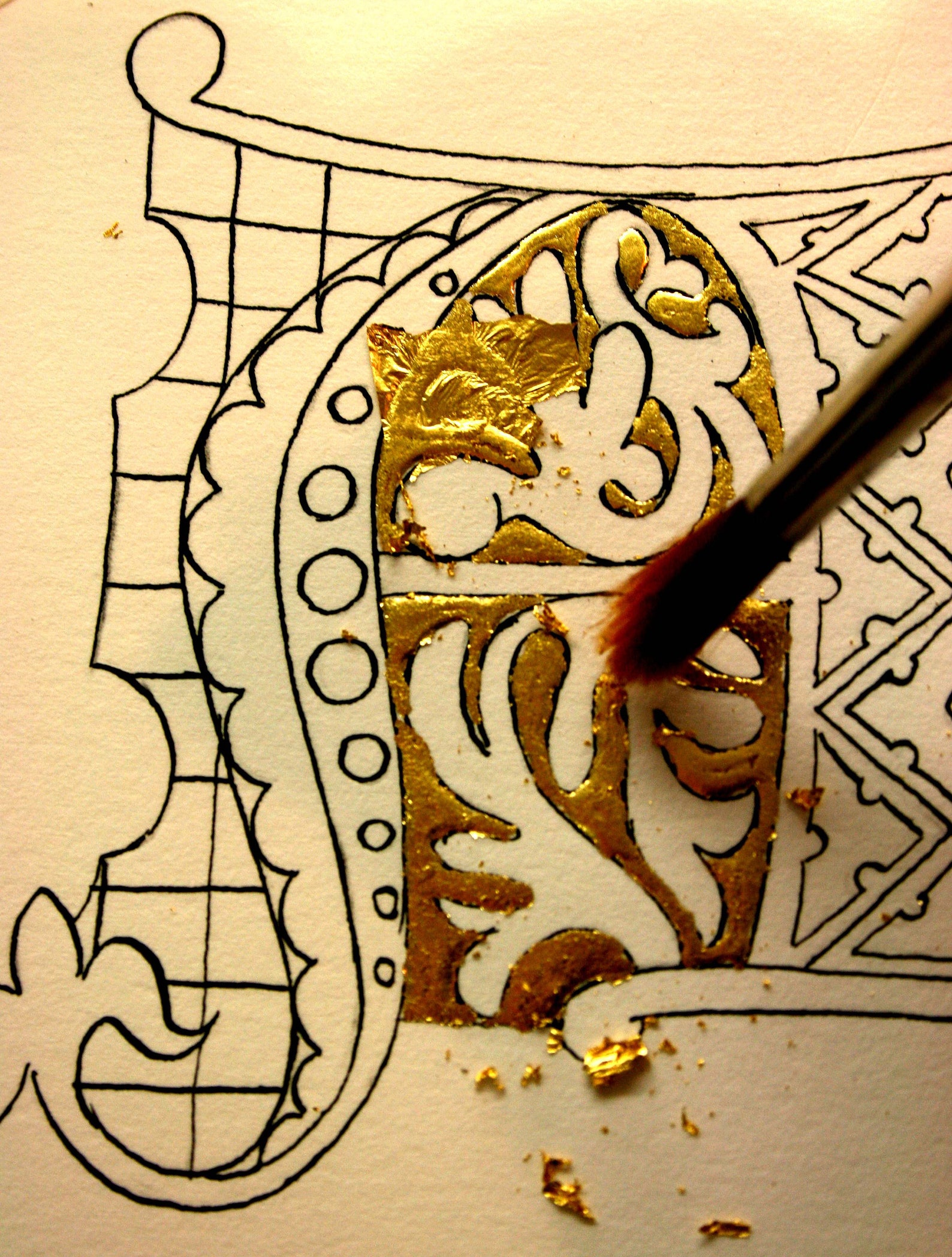 Illuminated Medieval Letter Pack, Includes Instructions and Gold Leaf ...