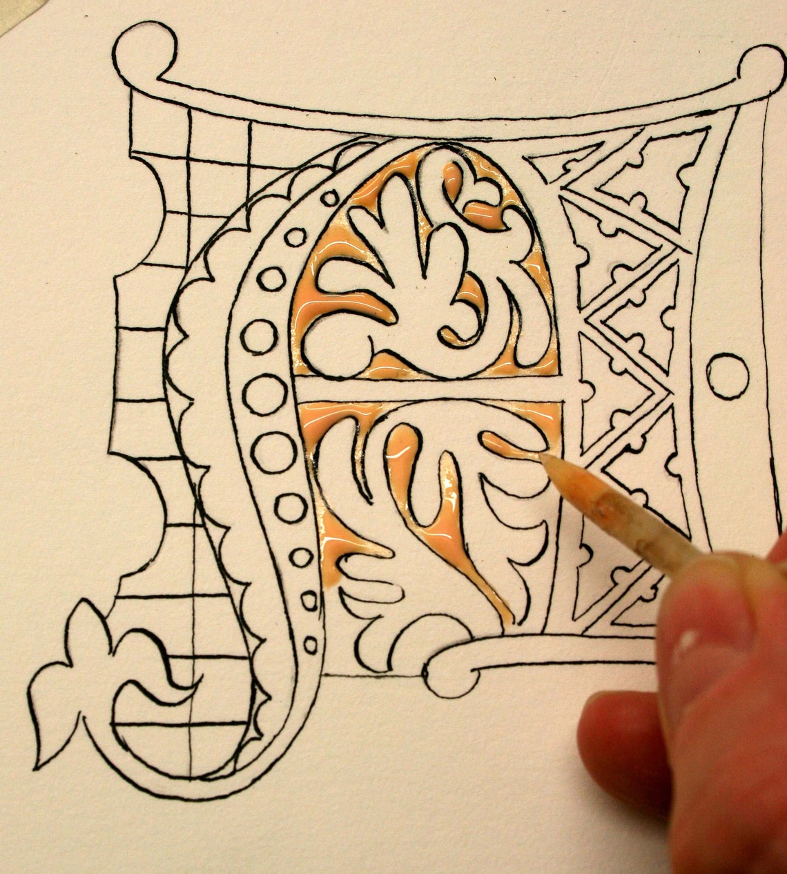 Illuminated Medieval Letter Pack, Includes Instructions and Gold Leaf ...