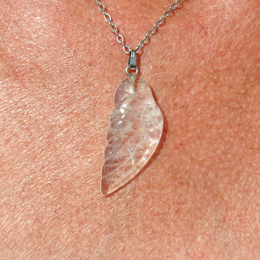 Angel Crystal Rock Wing Pendant Birthday Gift Wedding Gift Friendship ...