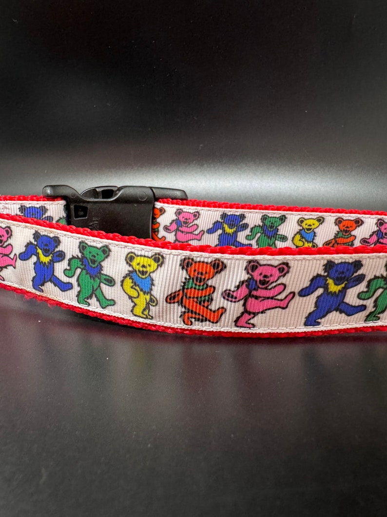 Dancing Bears, Dog Collar, Rainbow Colors - Etsy