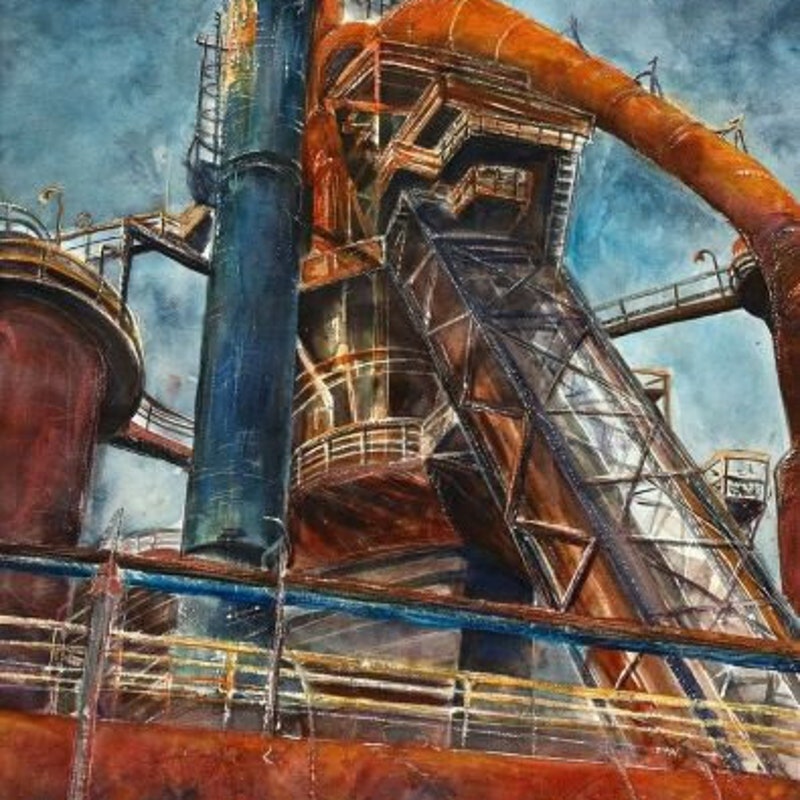 Steel Mill Art - Etsy