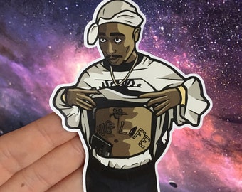 Tupac Car Sticker | Etsy