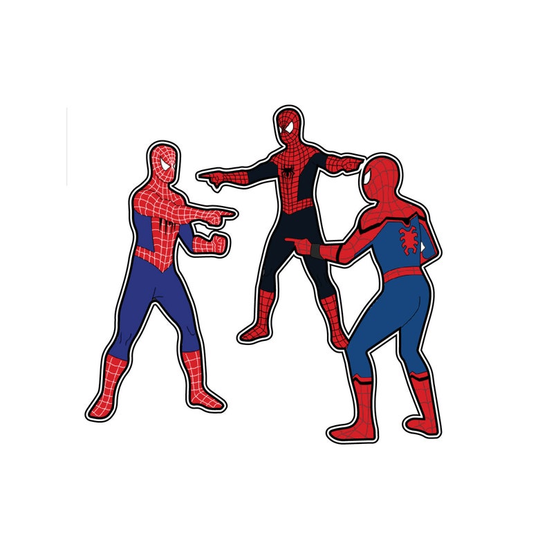 3 Spider-Man Pointing Meme Tom Holland Andrew Garfield und | Etsy
