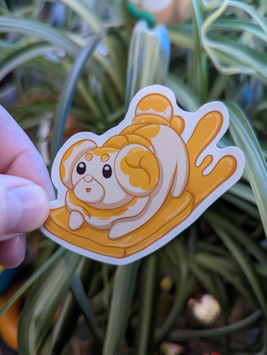 Fidough on Butter Pokemon Die Cut Sticker - Etsy