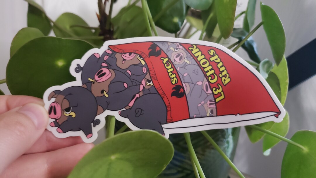 Pokemon Spicy Le Chonk Rinds Die-cut Sticker - Etsy