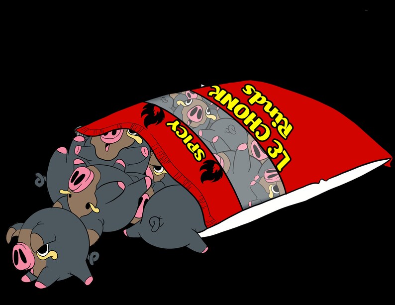 Pokemon Spicy Le Chonk Rinds Die-cut Sticker - Etsy