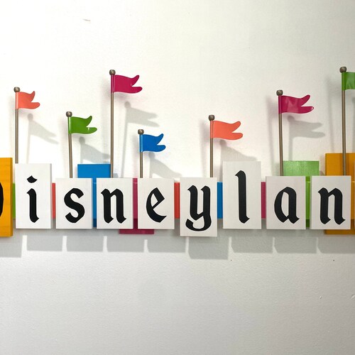 Vintage Disneyland Entrance Sign 12 - Etsy