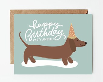 Hot Dog Wiener Card - Etsy