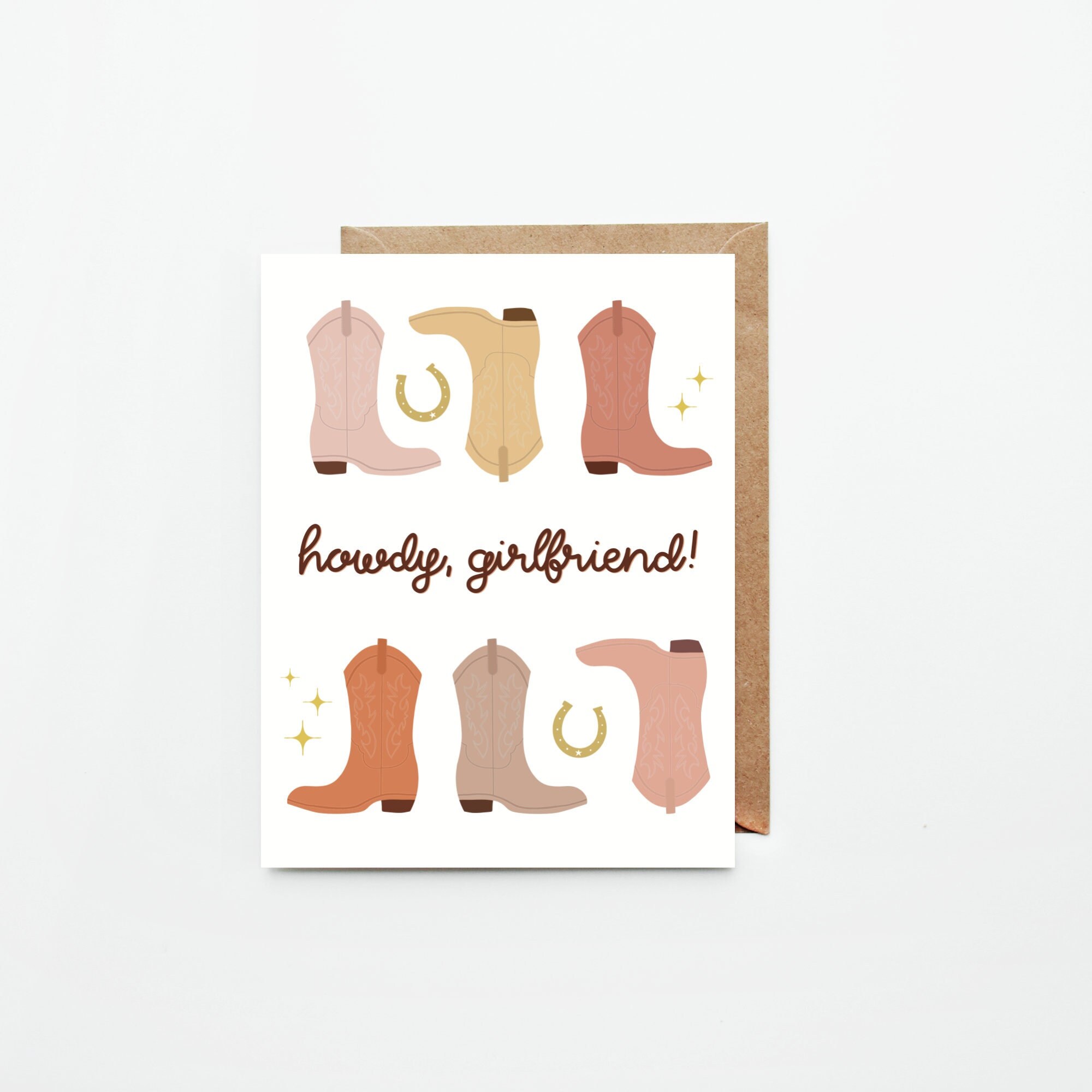 Cowboy Boot Card Template