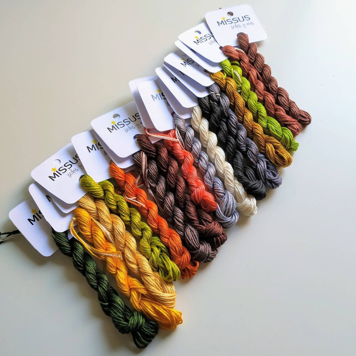 HOITY TOITY Long Dog Samplers. 18 Skeins Pack. Natural Mulberry Silk ...