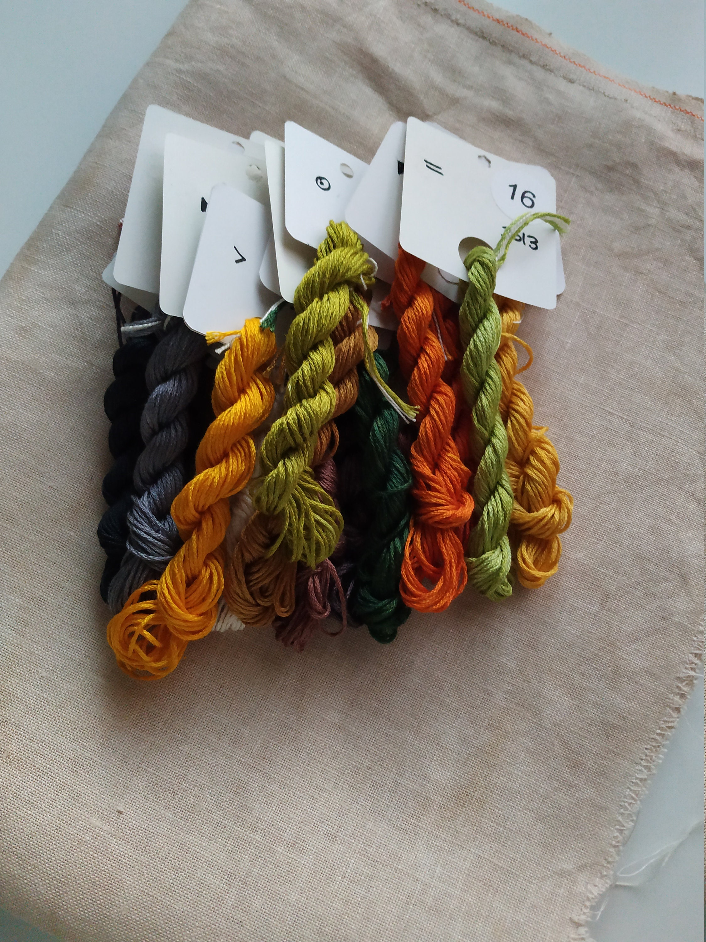 HOITY TOITY Long Dog Samplers. 18 Skeins Pack. Natural Mulberry Silk ...