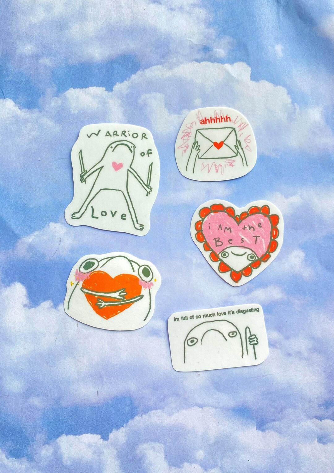 Cursed Doodles: LOVE EDITION (handmade Sticker Pack) - Etsy