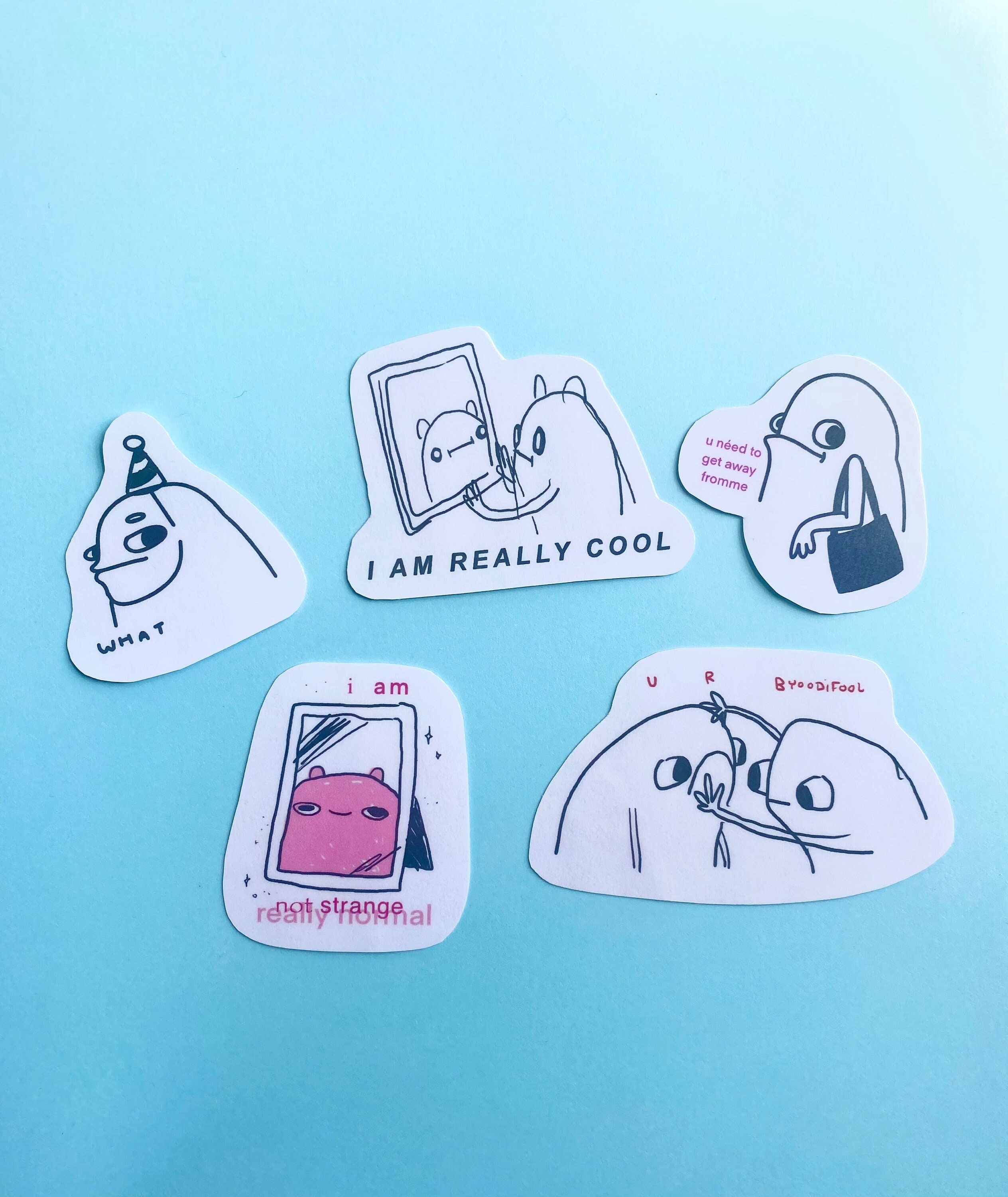 Cursed Doodles (handmade Sticker Pack) - Etsy