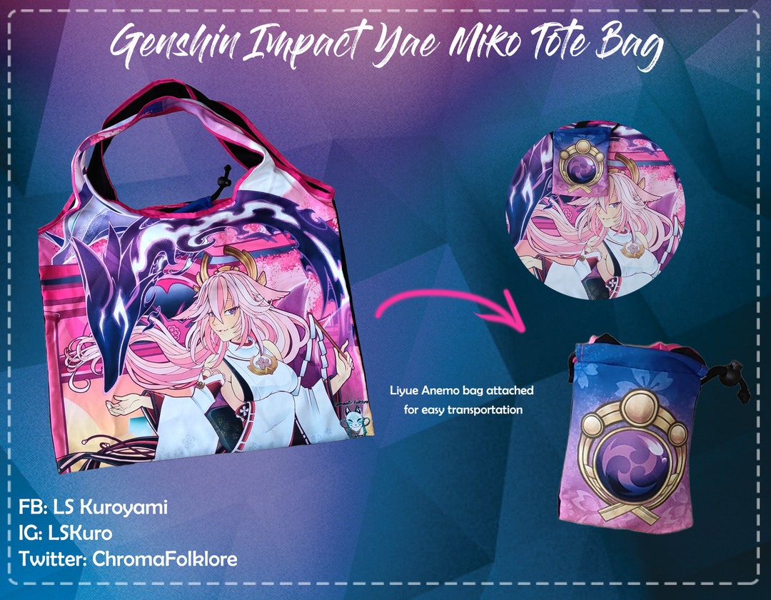 Genshin Impact Yae Miko Tote Bag - Etsy