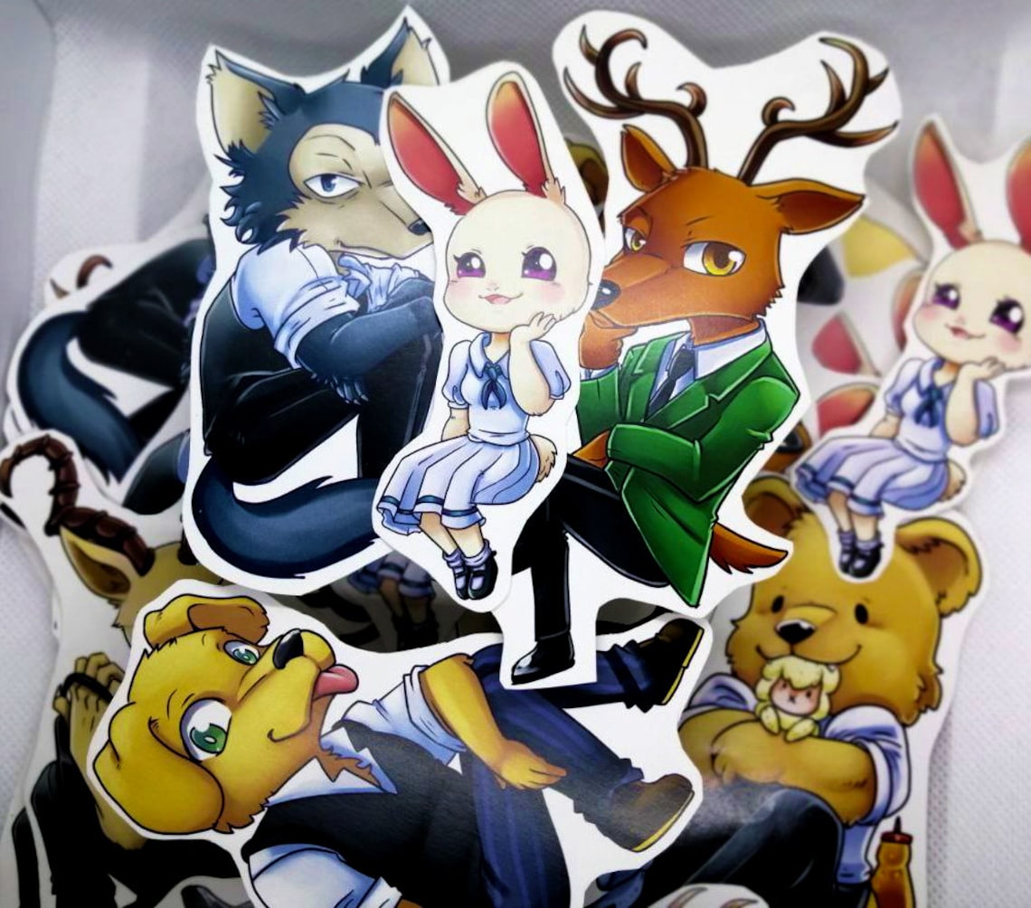 Beastars Sticker Set and Postcard | Etsy