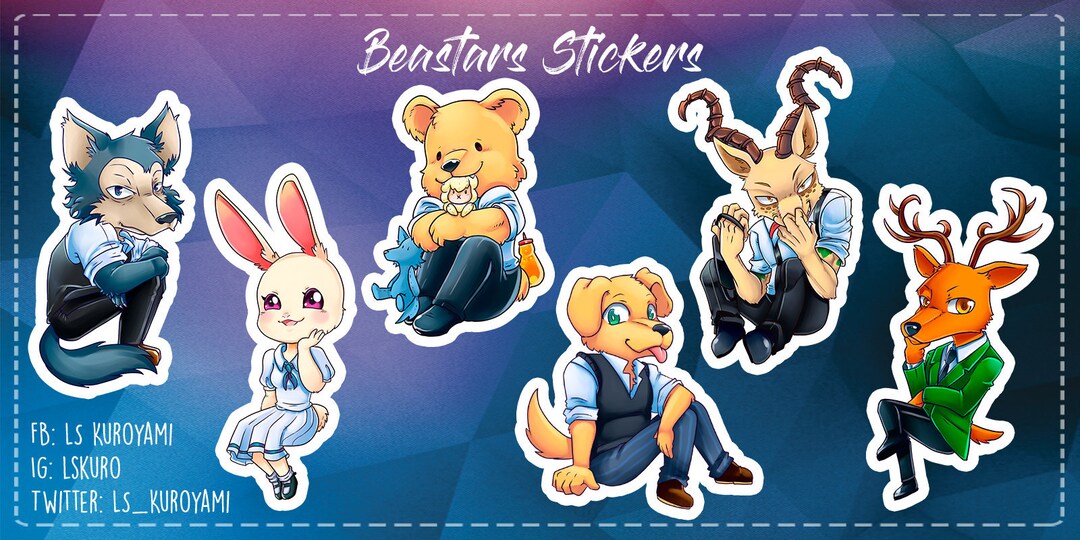 Beastars Sticker Set - Etsy