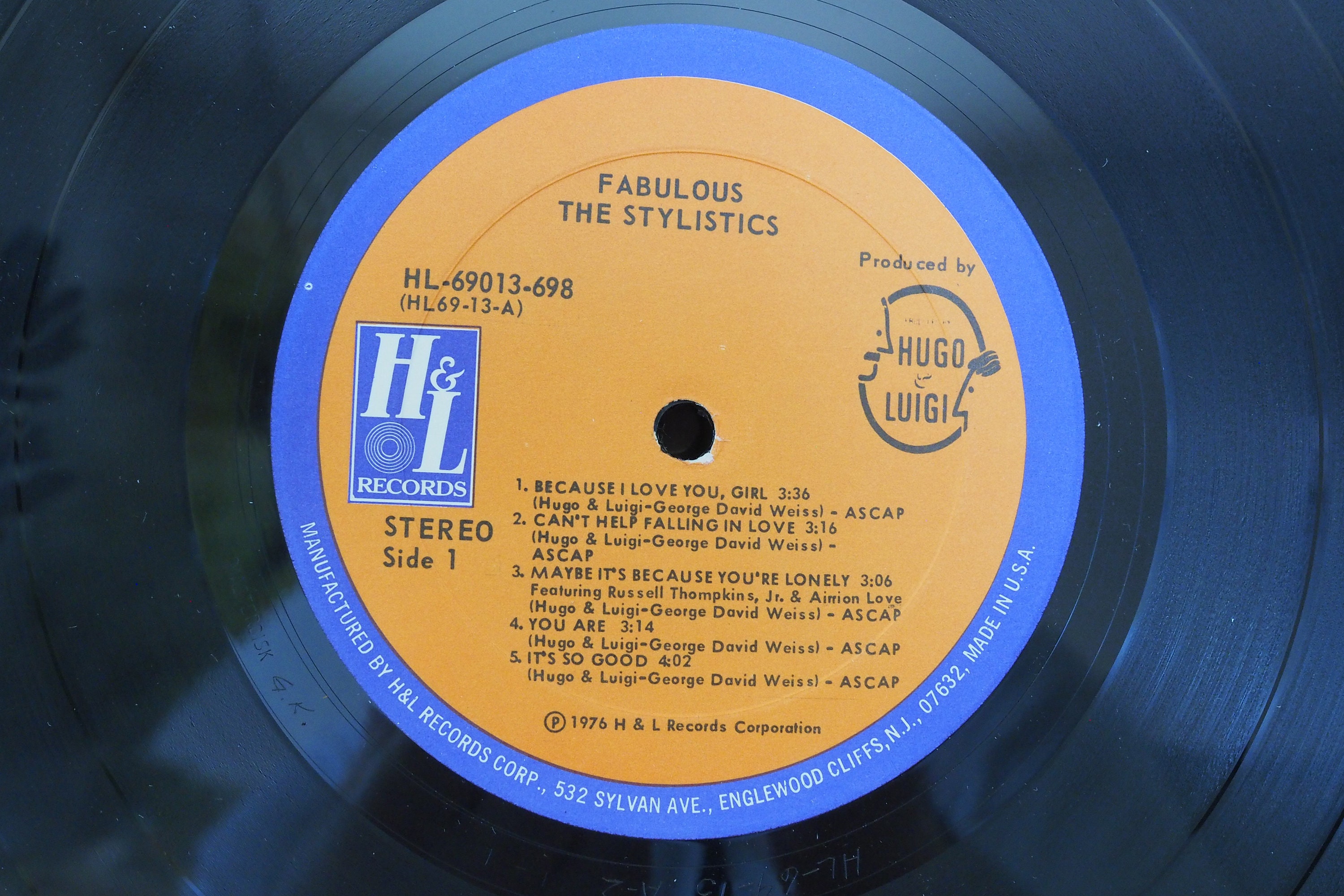 The Stylistics Fabulous Lp Vinyl Record 33 RPM H&L Records | Etsy