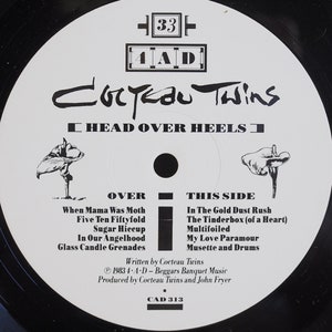 Cocteau Twins Head Over Heels Record Album Vinyl Lp 33 CAD-313 P MPO ...