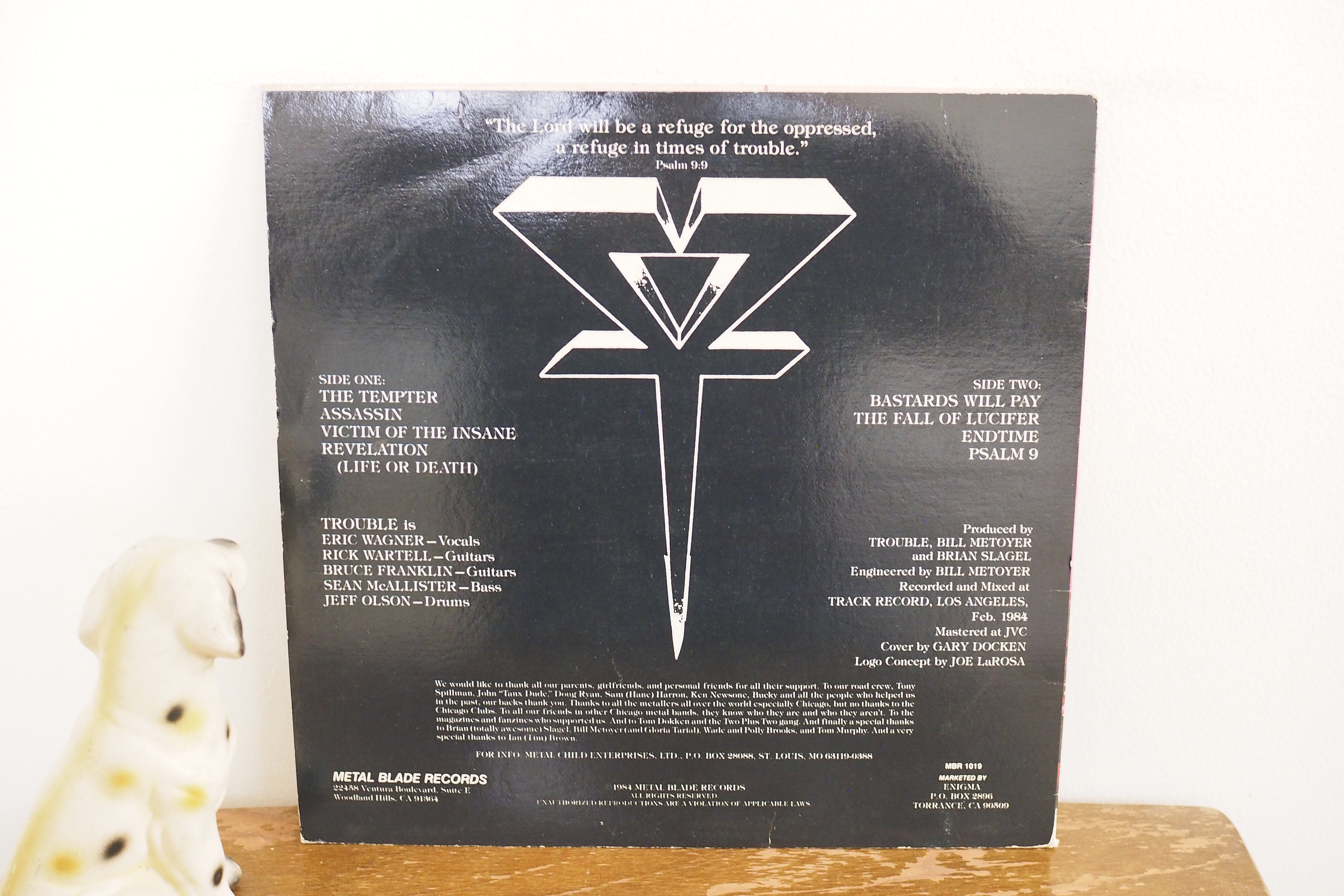 Trouble Trouble Record Album lp Vinyl Record 33RPM Metal Blade | Etsy