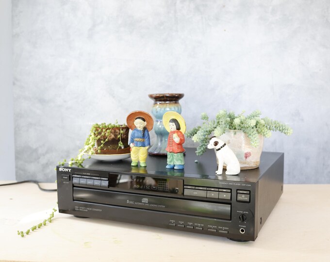 Vintage Sony CDP-C225 5 Disc CD Player Carousel Player Tested Working ...