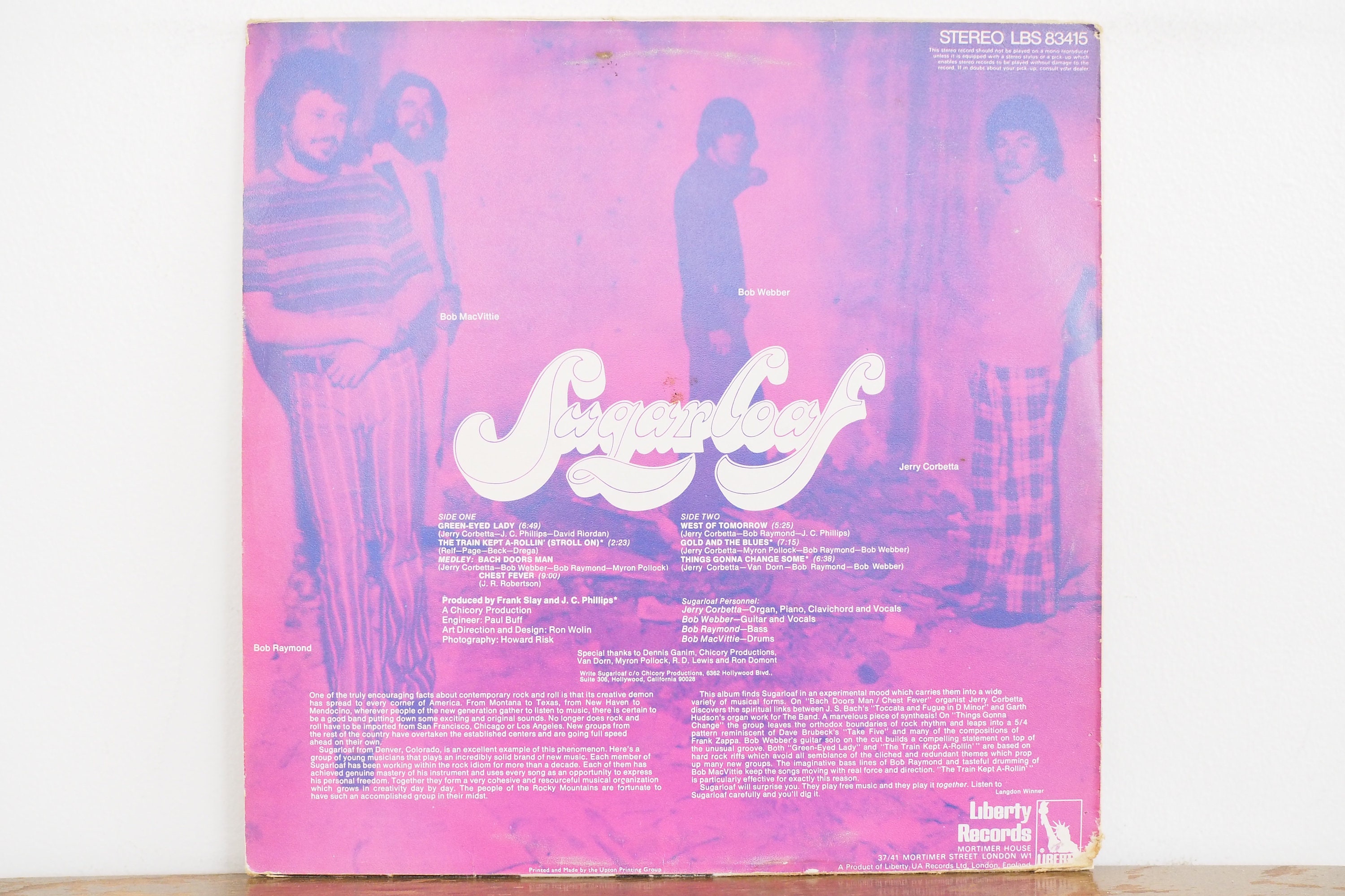 Sugarloaf Sugarloaf Self Titled Album Lp Vinyl Record 33RPM UK - Etsy UK