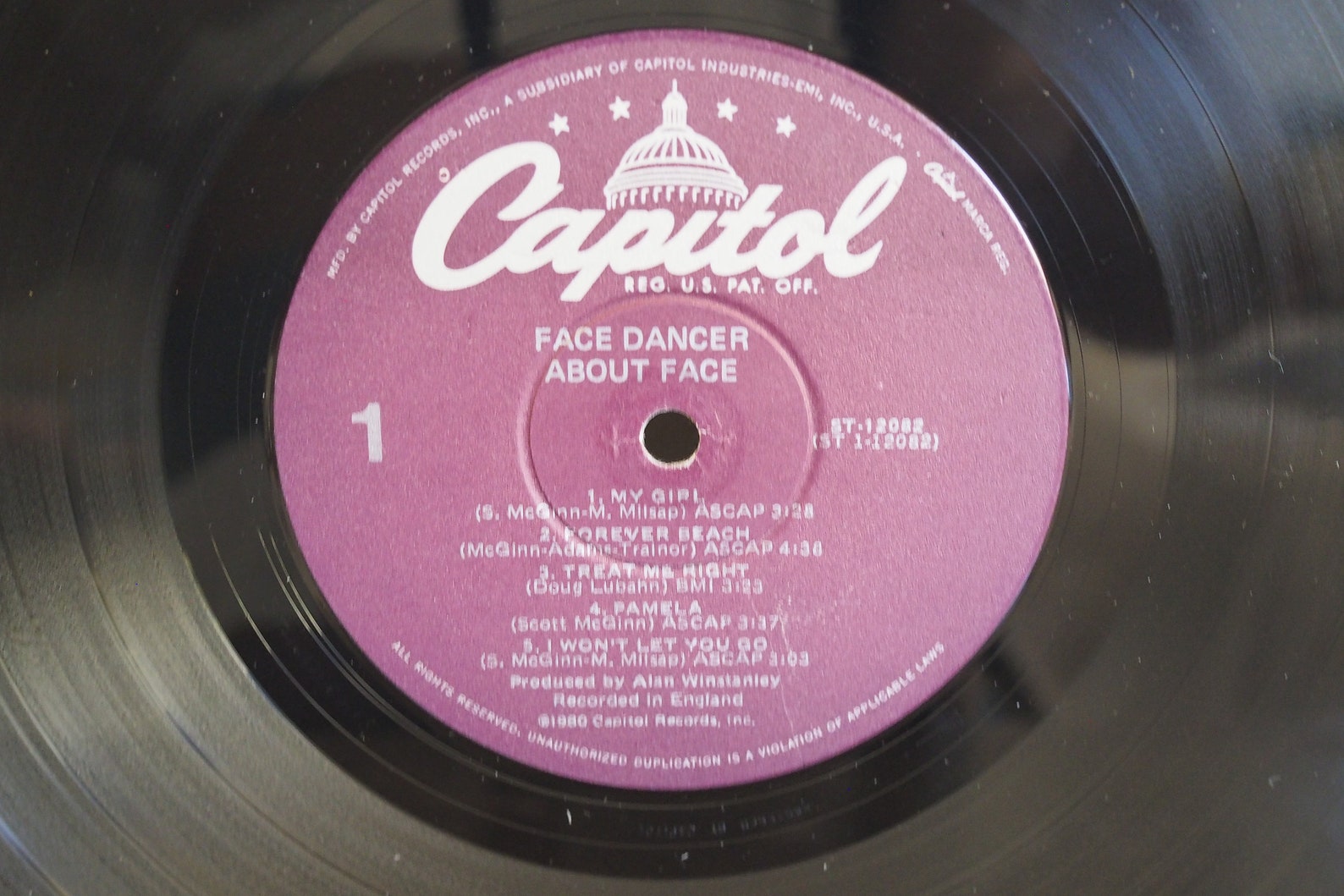 Face Dancer About Face Record Album lp Vinyl Record 33RPM - Etsy México