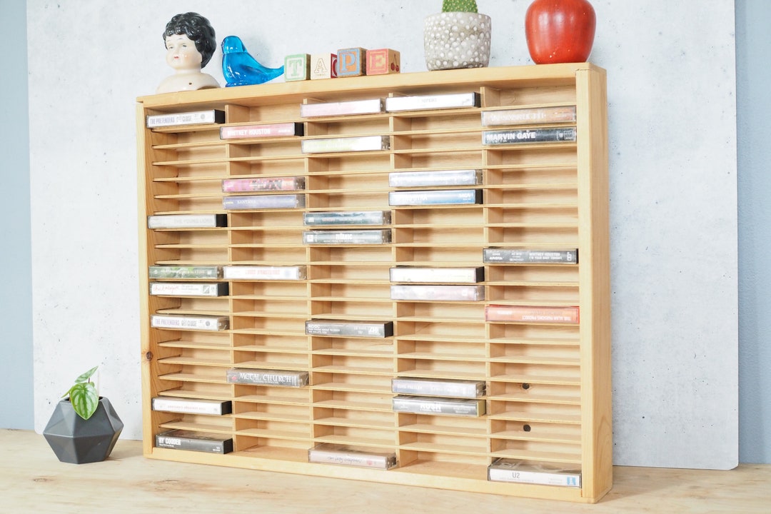 Vintage Napa Valley Cassette Tape Holder Shelf Display Rack Holds 100 ...