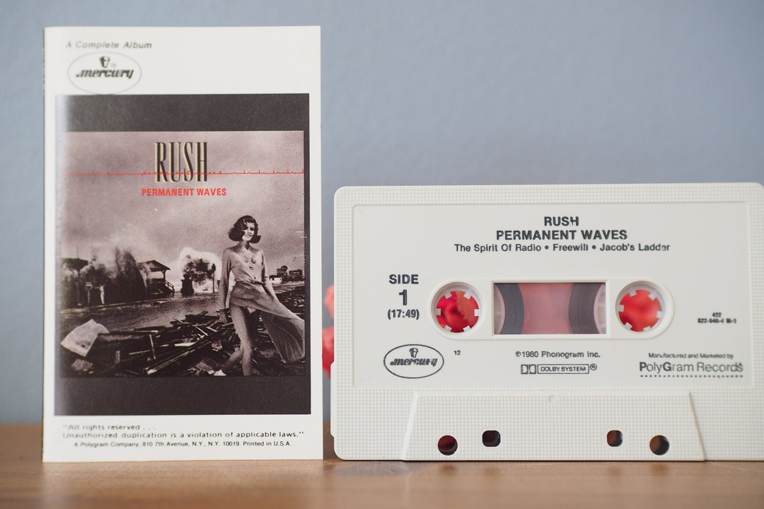 Rush Permanent Waves Cassette Tape Mercury 822 548-4 M-1 the Spirit of ...
