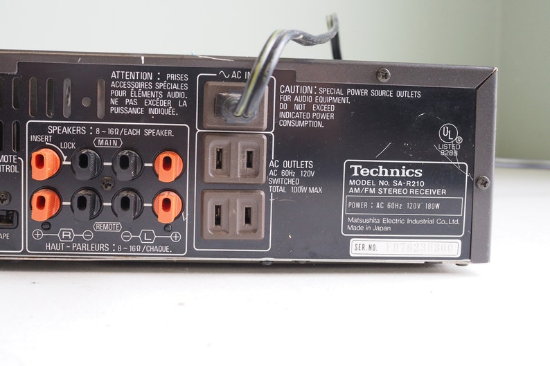 Vintage Technics SA-R210 Receiver Powerful Little Amplifier - Etsy