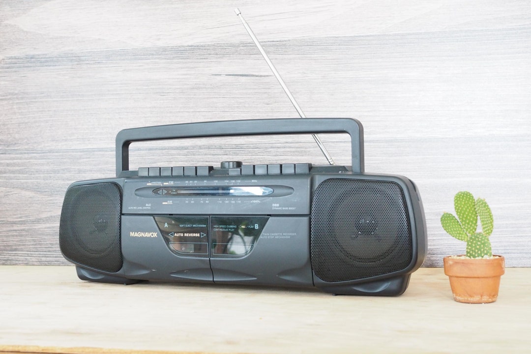 Magnavox Portable Boombox Cassette Deck Tape Player Recorder Made in ...