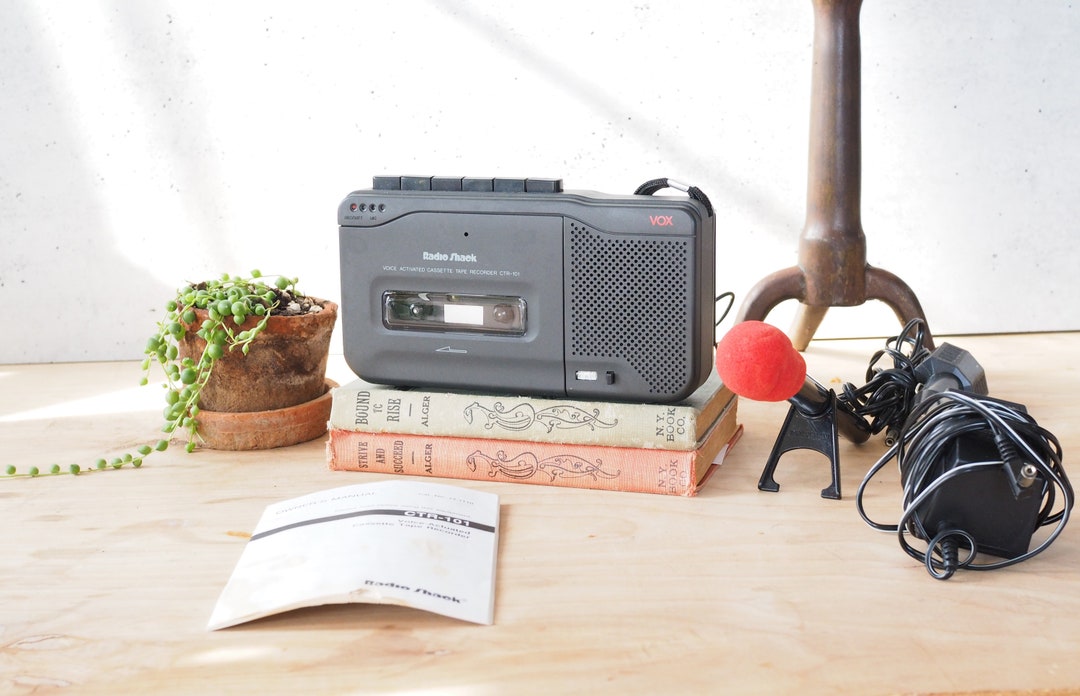Radioshack Portable Cassette Tape Player Voice Recorder CTR-101 With ...