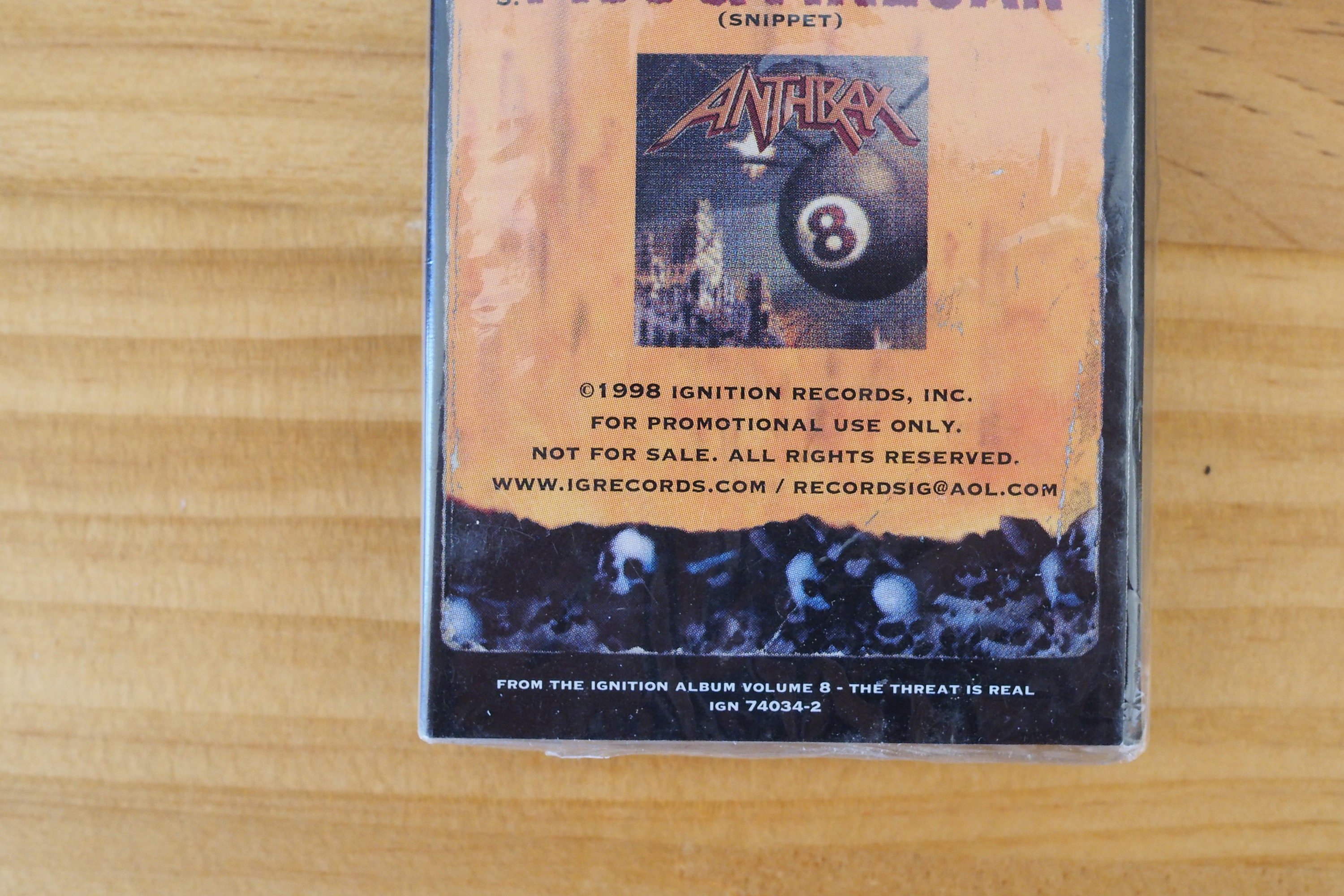Anthrax Volume 8 : the Threat is Real Sampler Promo Copy | Etsy