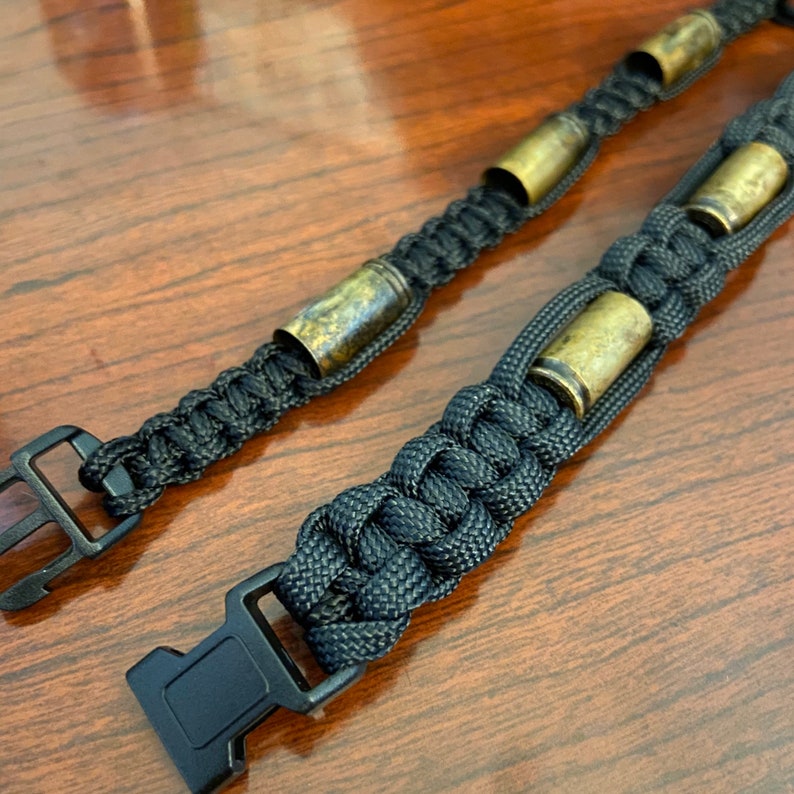 Bracelet 9mm Bullet Shell Casing & Paracord - Etsy