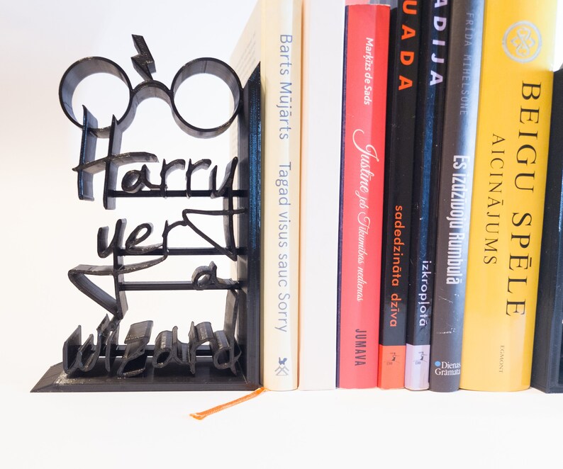 Harry Potter Inspired Bookends, Wizards and Wands Book Holder, Magic ...