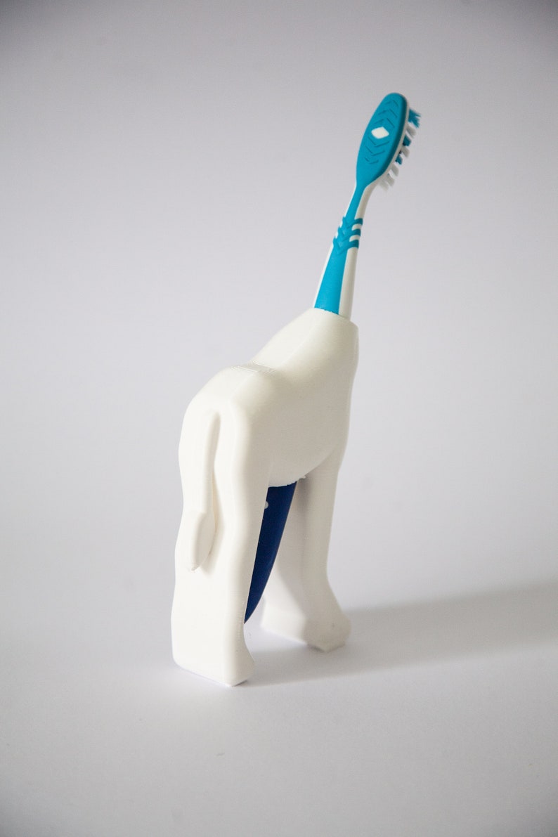 Giraffe Toothbrush Holder, 3d Printed Cute Kids Bathroom Decor, Animal ...