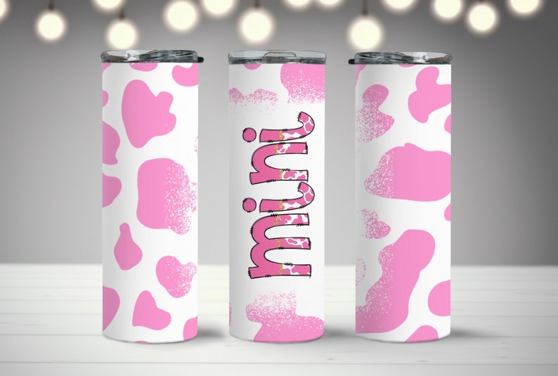 Mini Cow Print PNG Tumbler Wrap - Etsy